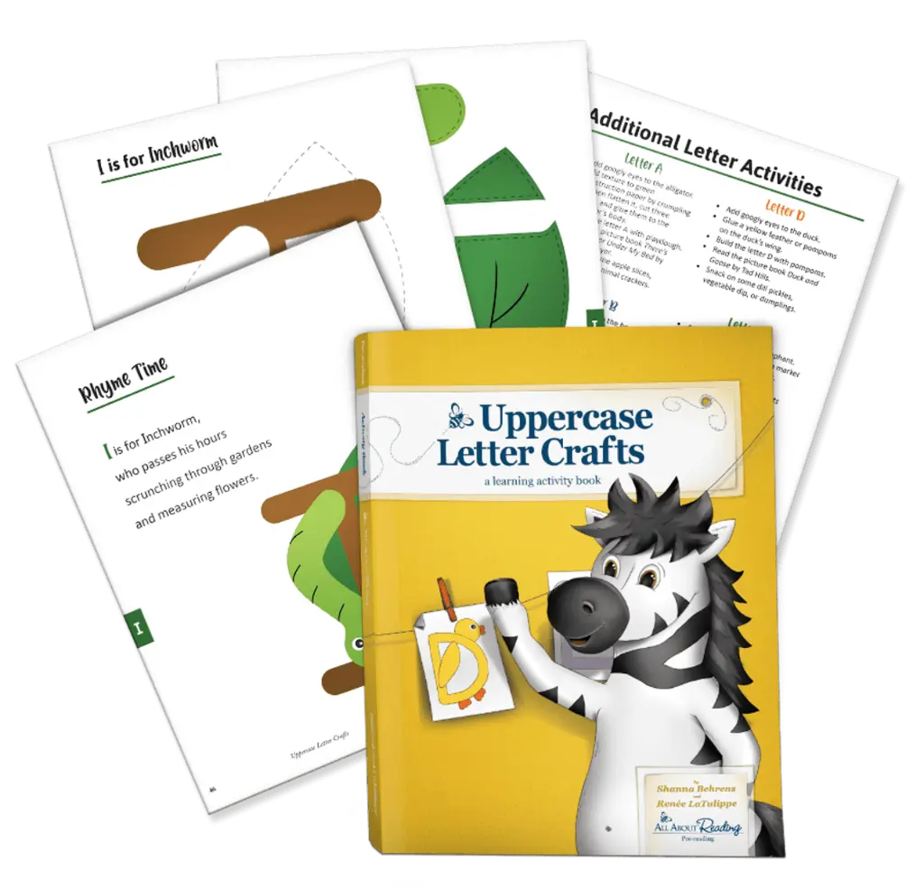 All About Reading Upper Case Letter Crafts | The Book Connection